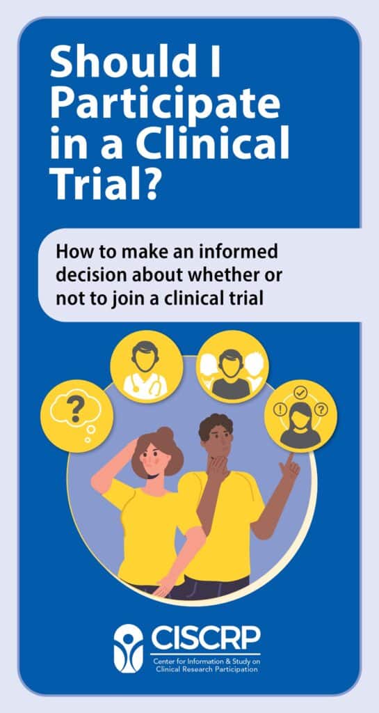 Should I Participate - Clinical Trial Participation Brochure